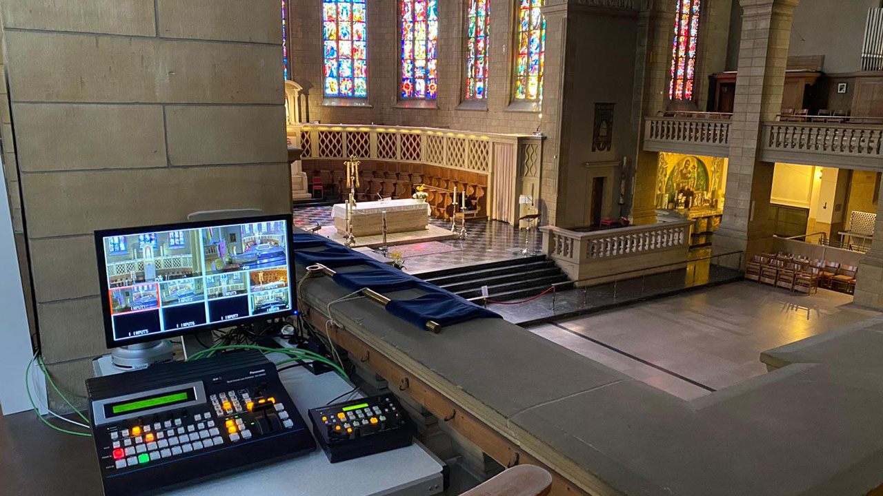 BCE ensures the live streaming of the catholic religious services for ...